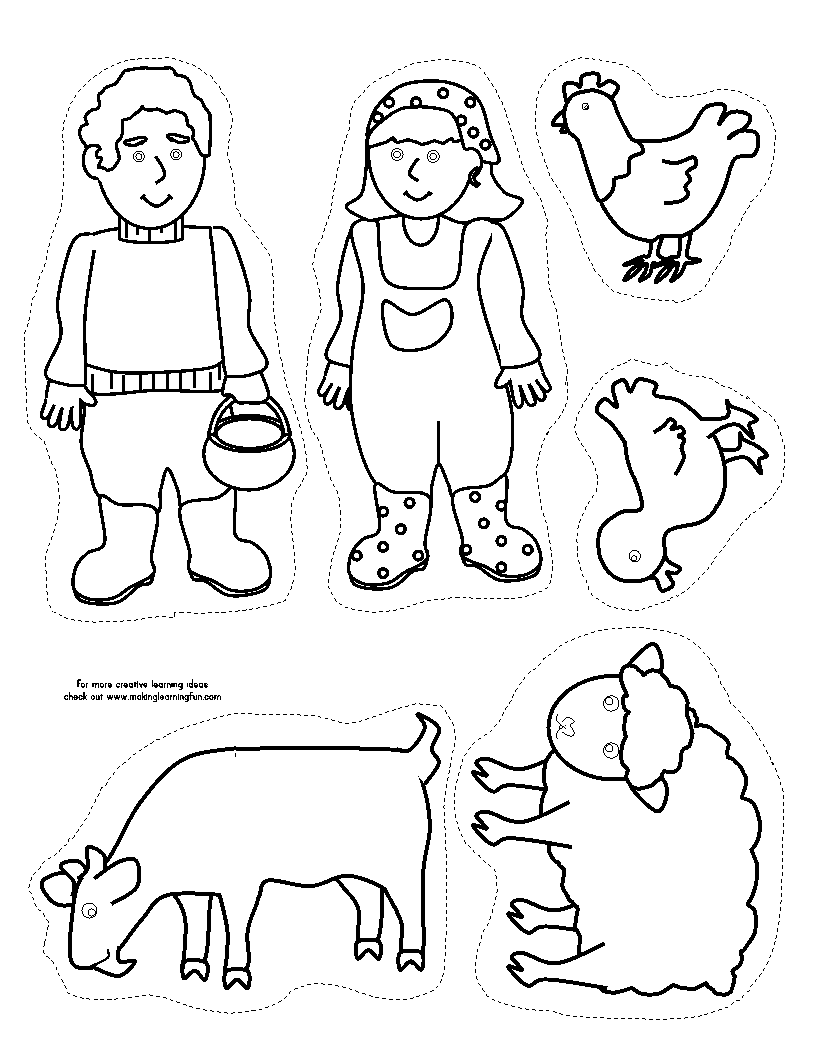 Free Kids Printable: Farm Play Scene – Kindred Inspiration