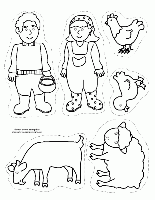 Free Kids Printable: Farm Play Scene – Kindred Inspiration