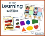 DIY First Learning Busy Book – Kindred Inspiration