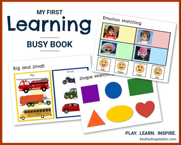 DIY First Learning Busy Book – Kindred Inspiration
