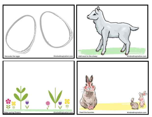 Free Printable: Easter Lacing Cards and Play Dough Mats – Kindred ...