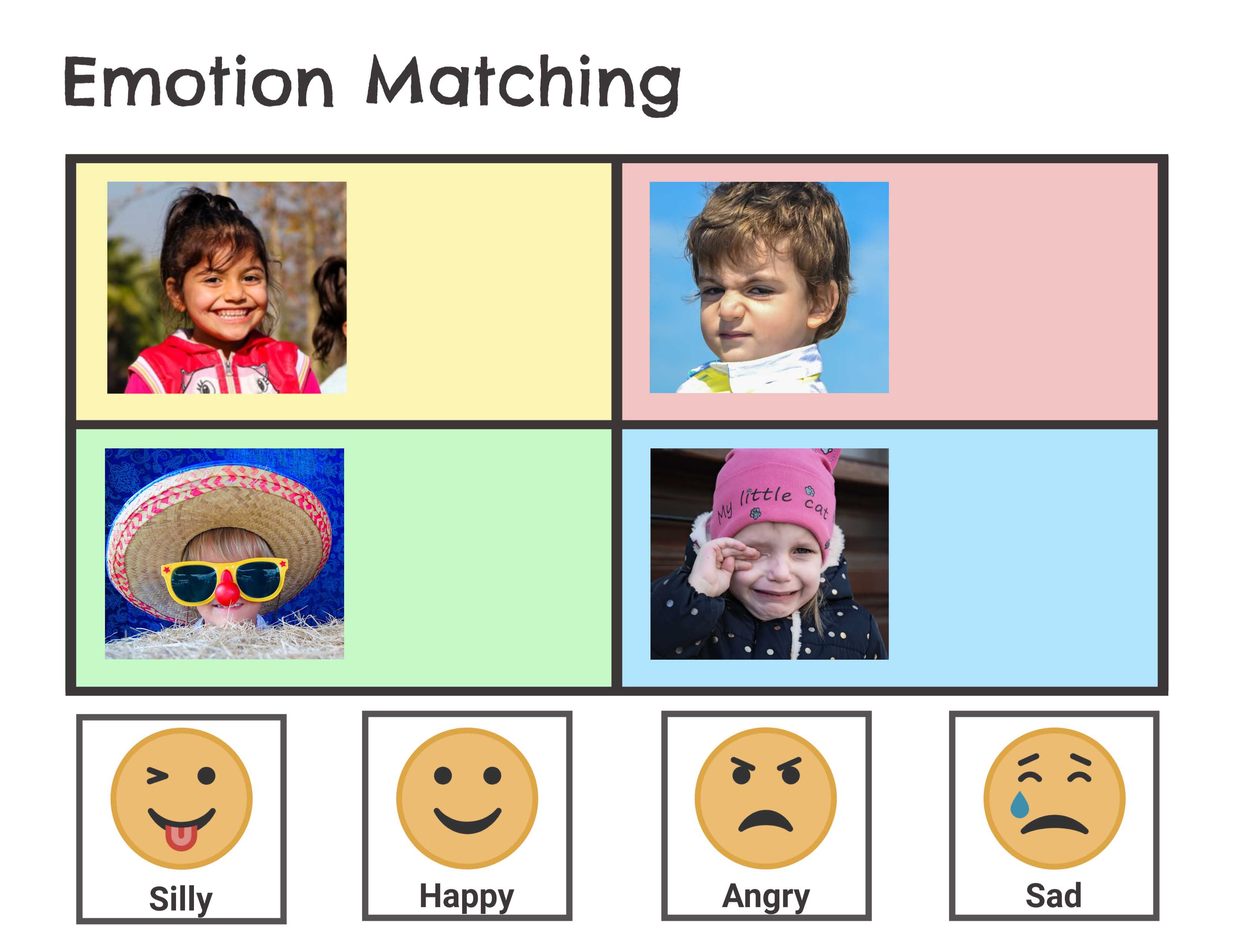 DIY Emotion Matching Toddler Busy Book Page – Kindred Inspiration